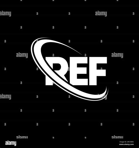 REF Logo REF Letter REF Letter Logo Design Initials REF Logo Linked With Circle And Uppercase