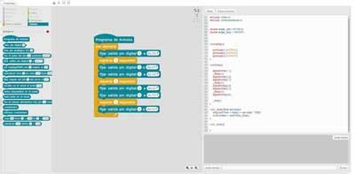 Ejemplo de programación Arduino con mBlock Centro de Comunicación y Pedagogía
