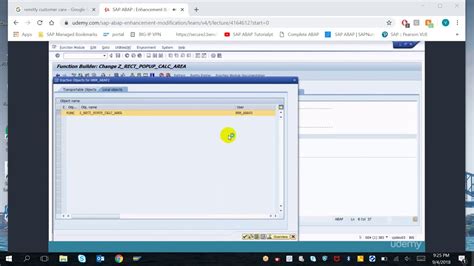 Udemy Part 6 Additional Function Module And Function Module Exit Youtube