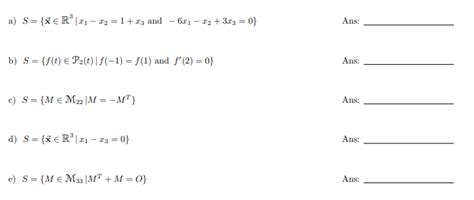 solved determine if the subset s is a subspace the answer