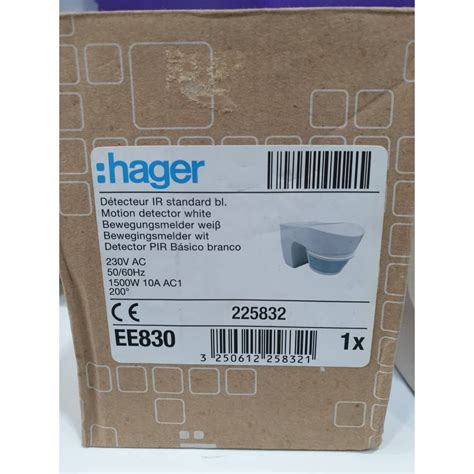 Hager Ee830 Motion Sensor Detector 1500w Shopee Malaysia