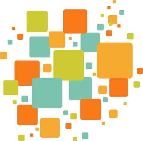 Premium Vector Colorful Pattern With Multicolored Squares