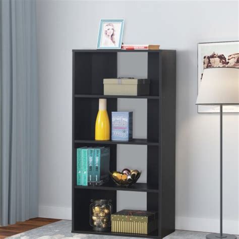 Costway 4 Tier Bookcase Storage Open Shelves Multipurpose Display Unit 1 Unit Kroger