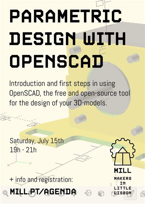 workshop parametric design with openscad mill makers in little