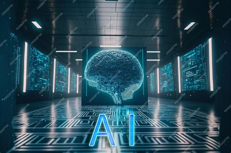 인공지능 신기술 과학 미래 추상적인 인간의 두뇌 Ai 기술 Cpu 중앙처리장치 칩셋 빅데이터 머신러닝과 사이버 마인드 지배
