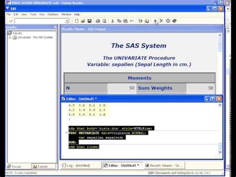 PROC UNIVARIATE Testing Normality SAS Tutorial YouTube