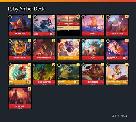 Ruby Amber Deck Lorcana Deck Lorcanagg Ruby Amber Deck Lorcana Deck Lorcanagg