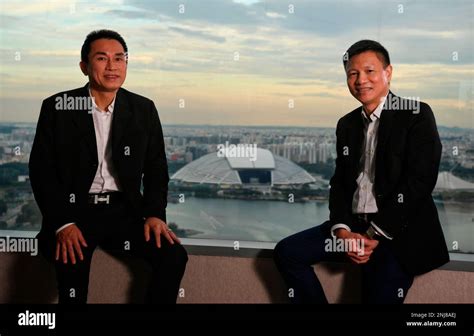 From Left Gordon Tang President And David Thong Director General Of