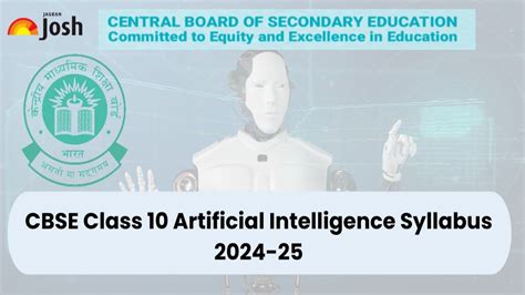 Cbse Class 10 Artificial Intelligence Syllabus 2024 25 Download Free