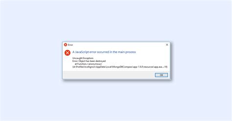 How To Fix The A Javascript Error Occurred In The Main Process Error