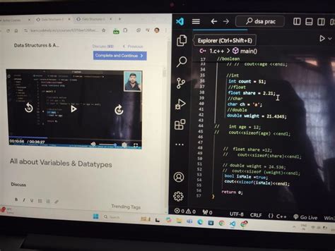 Prahlad Kumar On Linkedin Cplusplus Variables Dsa Codingjourney