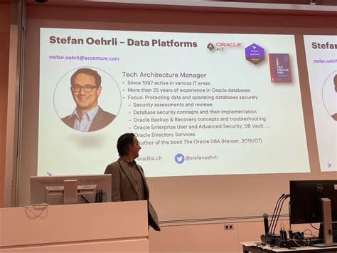 Christian Marquardt On Linkedin Stefan Oehrli Tells Us About Oracle‘s