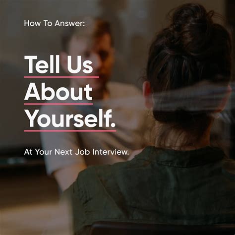 How To Answer The Interview Question Tell Me About Yourself