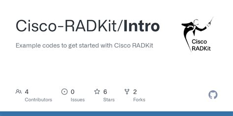 GitHub Cisco RADKit Intro Example Codes To Get Started With Cisco RADKit