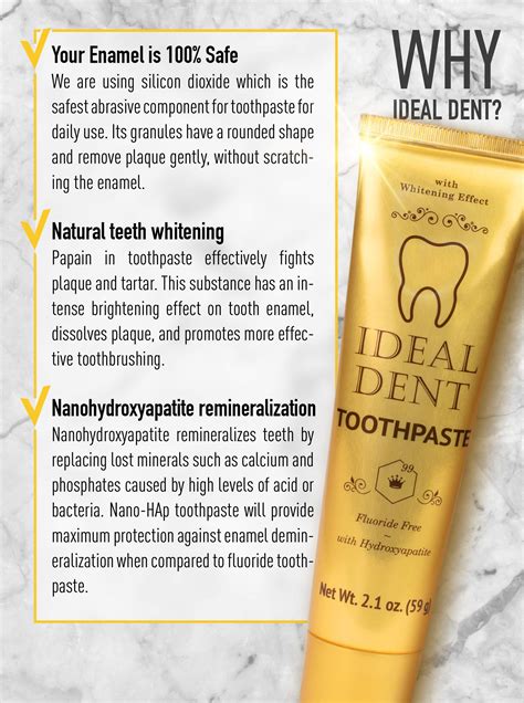 Ideal Dent Remineralizing Toothpaste Nano Hydroxyapatite Natural