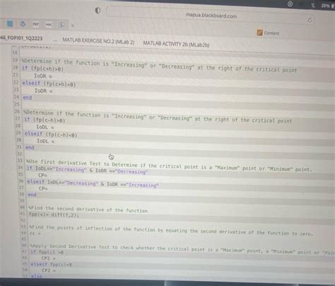 Solved Calculus Using Matlab Curve Tracinganalyze The