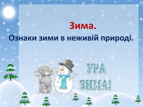 Ознаки зими Природознавство 2 клас презентация онлайн
