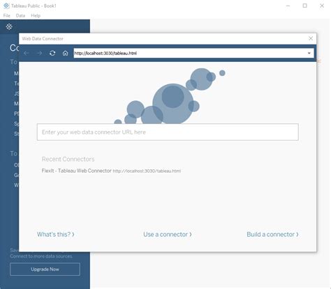 Tableau Web Data Connector Welcome To FlexIt Learning