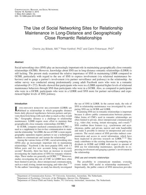 the use of social networking sites for relationship pdf social
