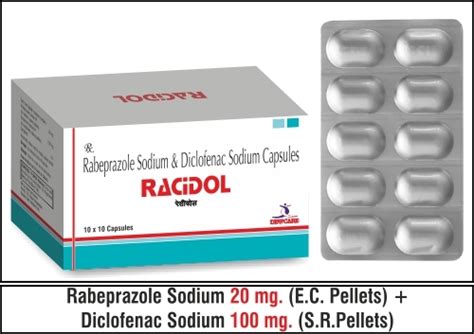 Diclofenac Sodium 100 Mg Rabeprazole Sodium 20 Mg At Best Price In Ahmedabad Dewcare