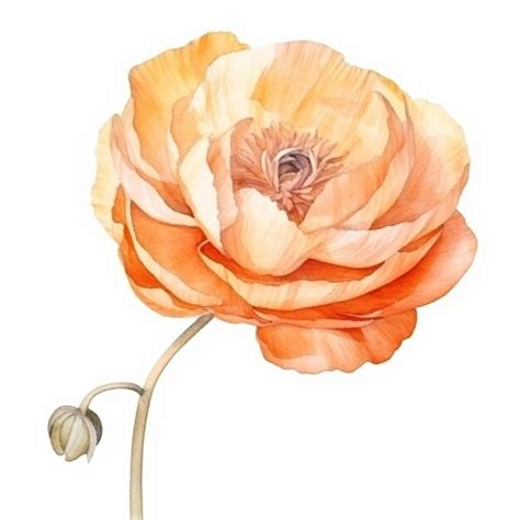 Premium Photo A Flower With A Stem And A Bud