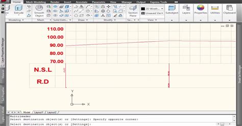 How To Draw Road Longitudinal Section In Autocad Faisal Mahmood Tutorials