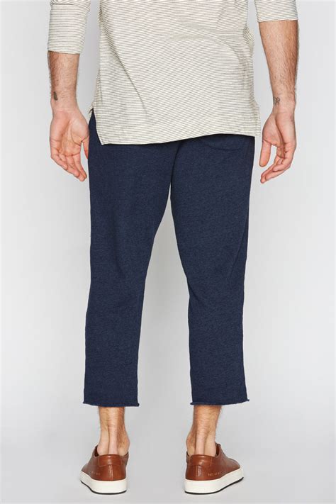 Mens French Terry Cut Off Raw Hem Sweatpant Mika Jaymes