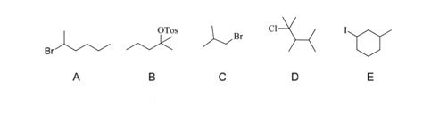 Solved Arrange In Order Of Increasing Reactivity Toward Sn1