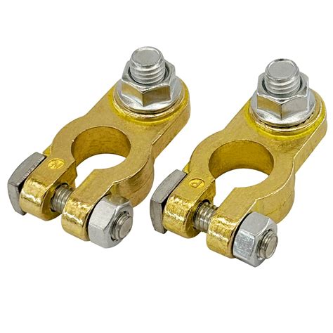Ampper Brass Battery Terminal Connectors Top Post Battery Terminals