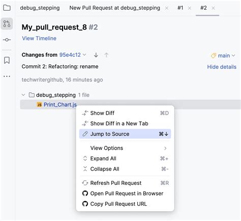 Work With GitHub Pull Requests WebStorm Documentation