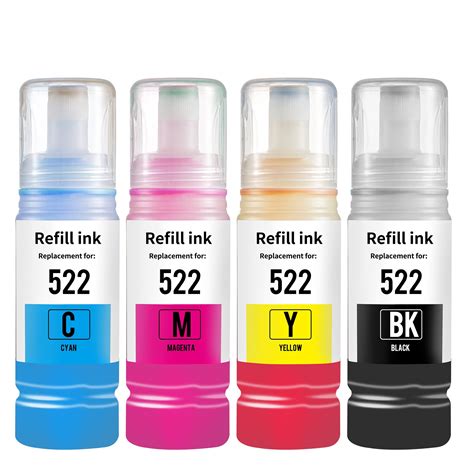 Heg 522 High Capacity Refill Ink Bottle Replacement For Epson