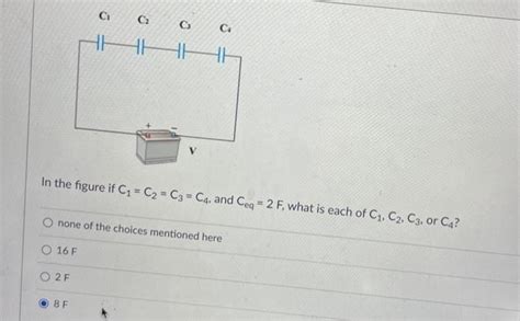 solved multiple capacitors 3 series in the figure imagine