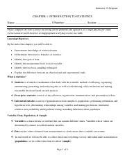 Introduction To Statistics Essential Concepts Course Hero