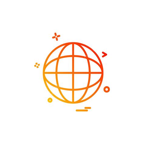 Globe Design Vector Art PNG, Globe Icon Design Vector, Nature, White, Planet PNG Image For Free ...