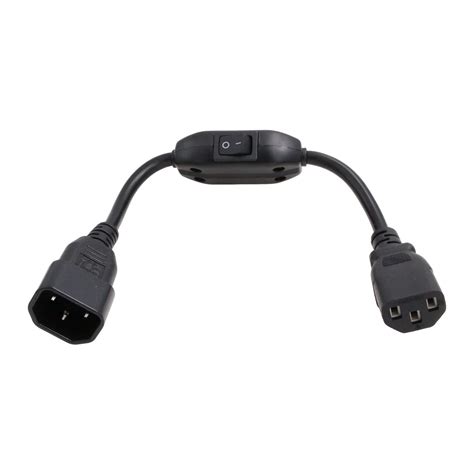 Power Cord With Inline Switch Black Basic Inline Cable Lamp Switch