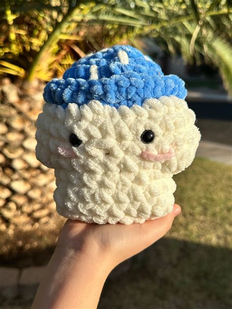 Grumpy The Mushroom Plushie Etsy