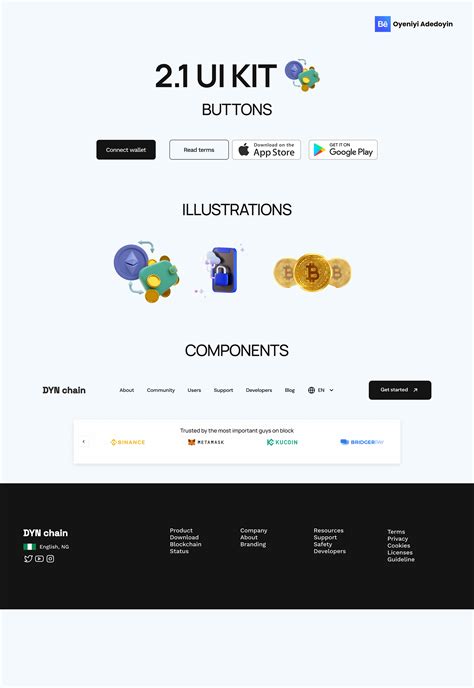 UI DESIGN BLOCK CHAIN LANDING PAGE Behance