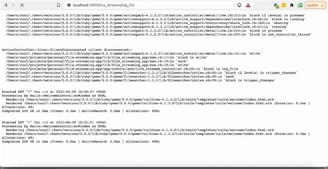 Live Stream Logs To Browser With Rails The Dev Post