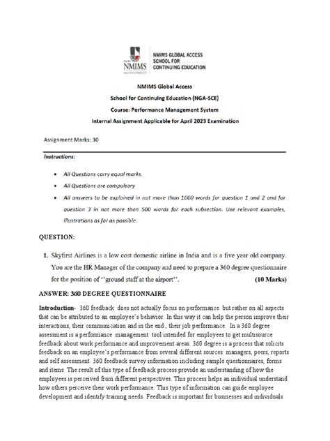 Performance Management8 Pdf Performance Appraisal Questionnaire