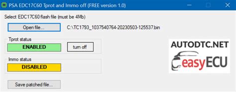 EDC C TPROT And IMMO OFF Software Download AUTODTC NET