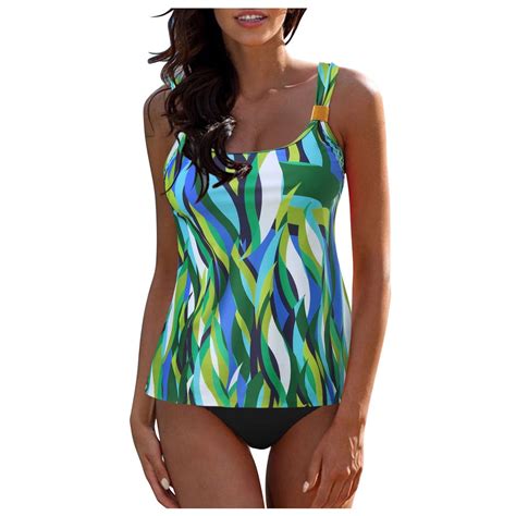 Stamzod Plus Size Bathing Suits For Women Clearance Two Piece Tankini