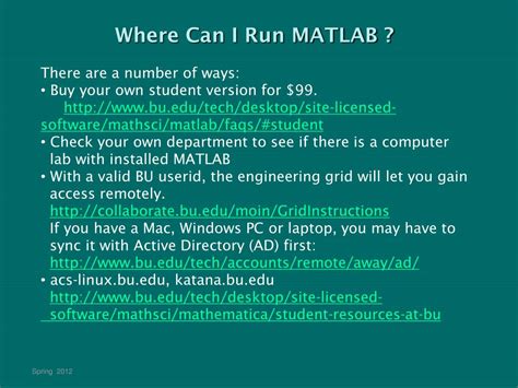 Ppt Matlab Tutorial Series Tuning Matlab For Better Performance Kadin