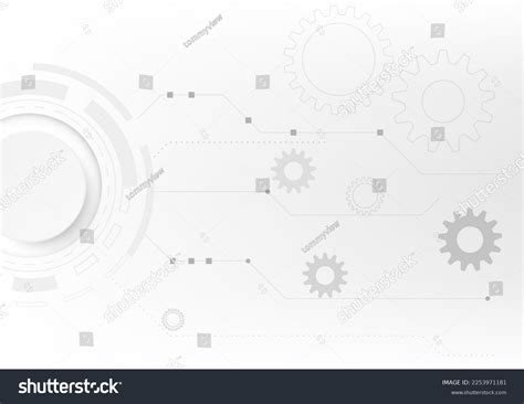 Black White Technology Abstract Background Innovation Stock Vector