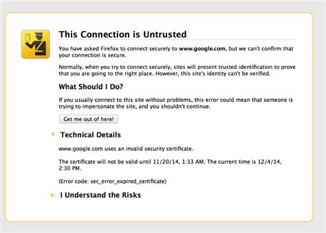 Cómo arreglar Sec error expired certificate