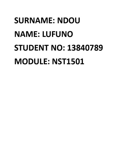 Nst1501 Exam Ndou L Pdf Respiratory System Immune System