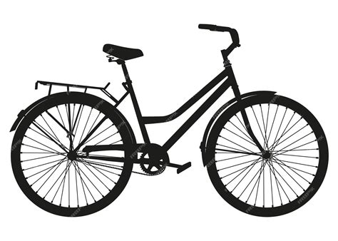Premium Vector Bicycle Silhouette Bicycle Clipart Bicycle Flat Icon