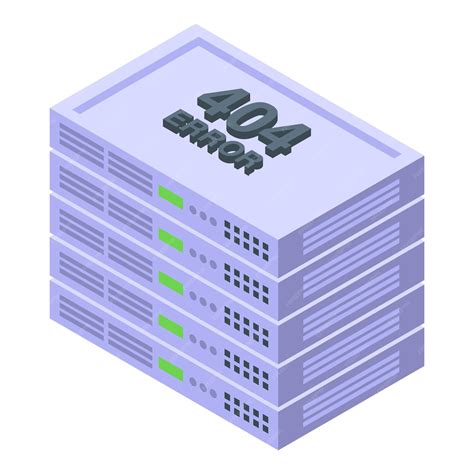 Premium Vector Server Error Icon Isometric Vector Internet Connection Data Service