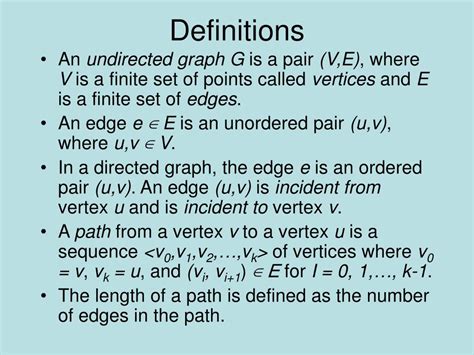 Ppt Graph Algorithms Definitions And Implementations At Mcgill
