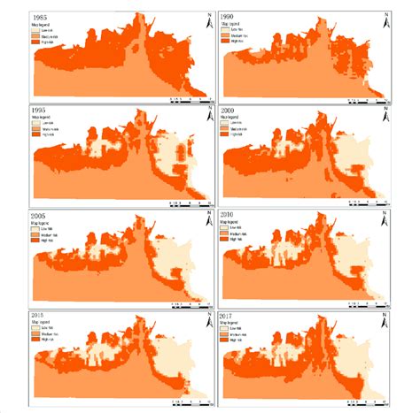 Landscape Ecologic Risk Index Spatial Distribution In The Lew
