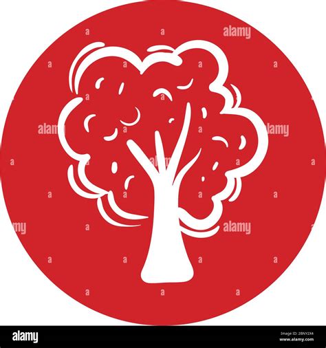 tree plant block style icon stock vector image and art alamy